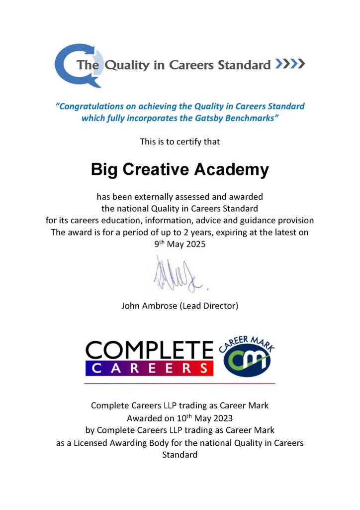 BCA Careers – Big Creative Education